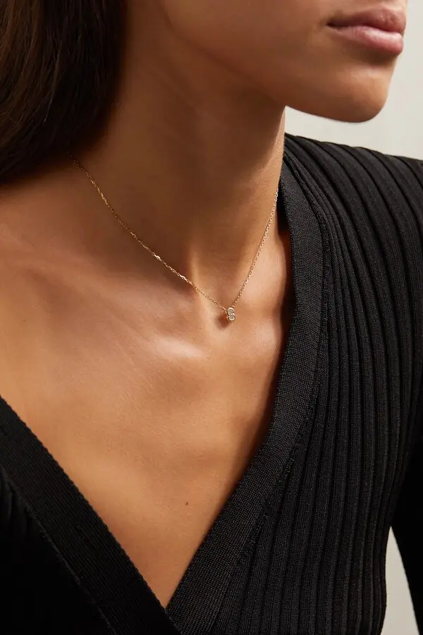 GEMELLA JEWELS Bubble Bezels 18-karat Diamond Necklace