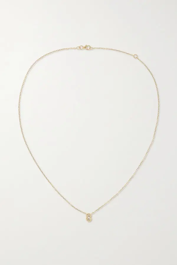 GEMELLA JEWELS Bubble Bezels 18-karat Diamond Necklace