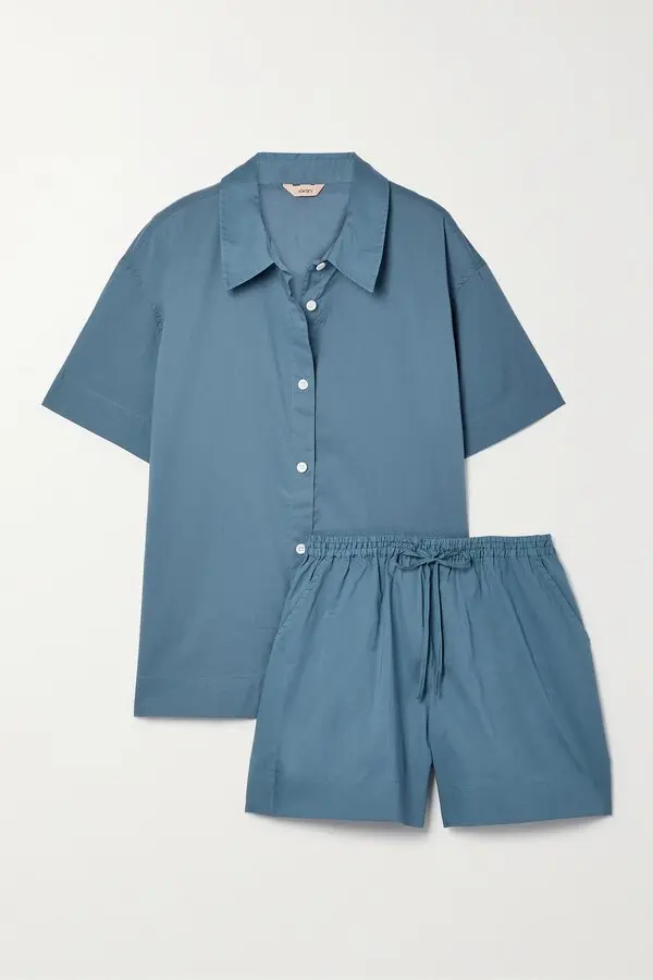 Eberjey Organic Cotton-sateen Pajama Set