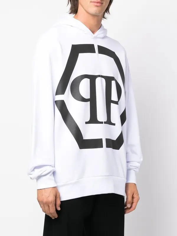 Philipp Plein Logo-print Hoodie - White