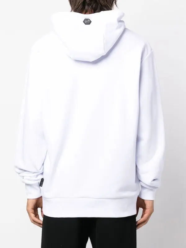 Philipp Plein Logo-print Hoodie - White