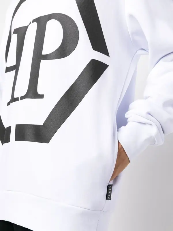 Philipp Plein Logo-print Hoodie - White