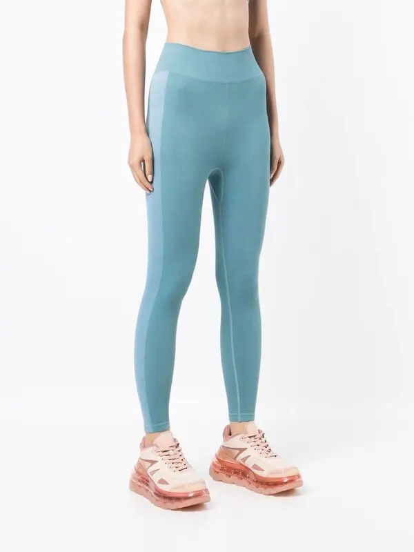 The Upside Seamless Striped Performance Leggings - Blue