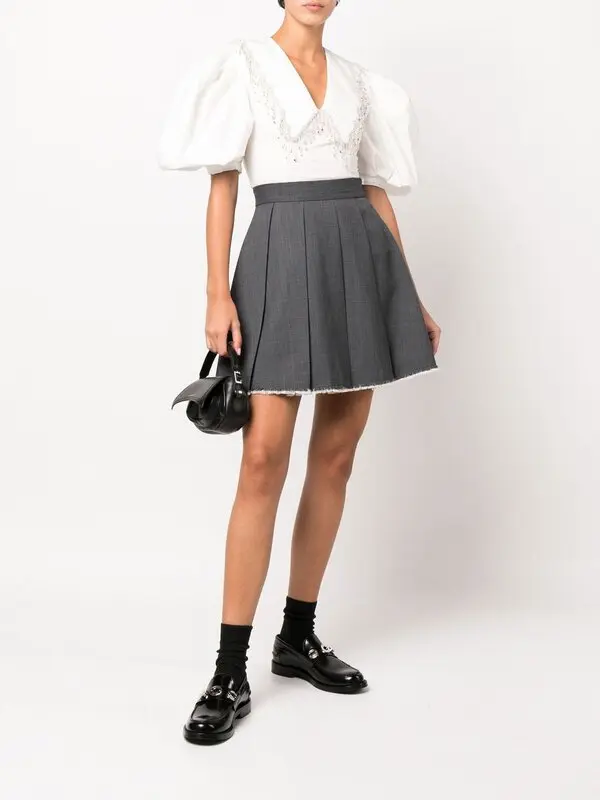 SHUSHU/TONG Pleated A-line Skirt