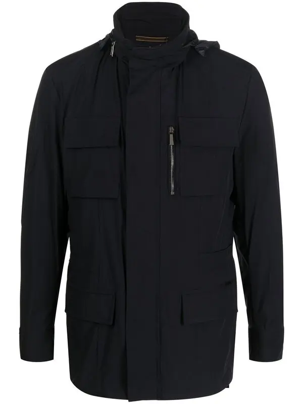 MOORER Manolo-kn Field Jacket - Blue