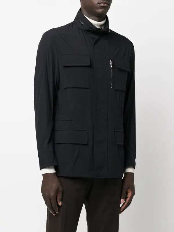 MOORER Manolo-kn Field Jacket - Blue