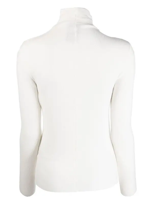 THOM KROM Cut-out Roll Neck Long Sleeve Shirt