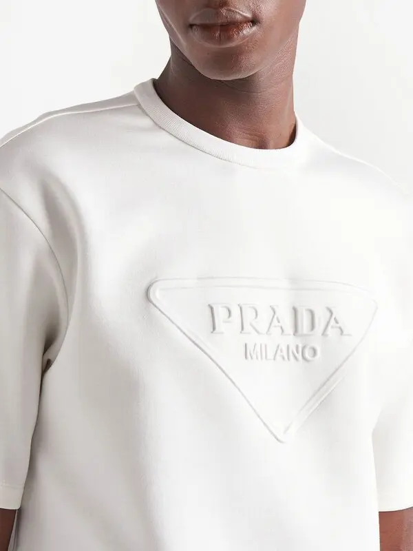 PRADA ホワイト Tシャツ White Cotton T-shirt | PRADA