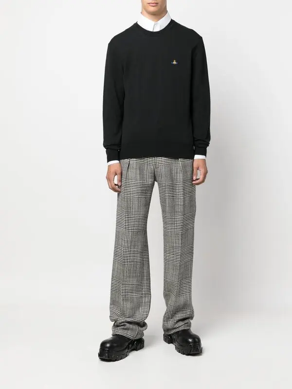VIVIENNE WESTWOOD Orb-embroidered Jumper - Black