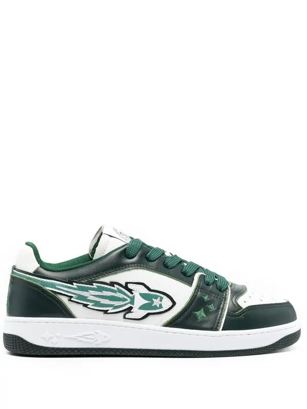 ENTERPRISE JAPAN Rocket M Panelled Lace-up Sneakers - White