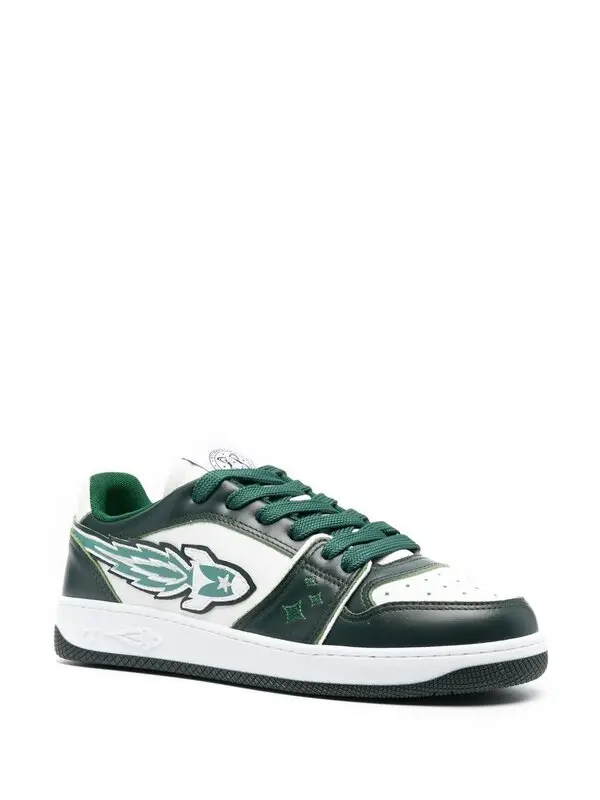 ENTERPRISE JAPAN Rocket M Panelled Lace-up Sneakers - White