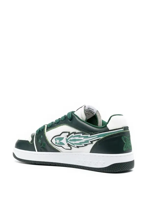 ENTERPRISE JAPAN Rocket M Panelled Lace-up Sneakers - White