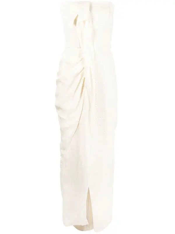 Maticevski Strapless Draped Floor-length Dress