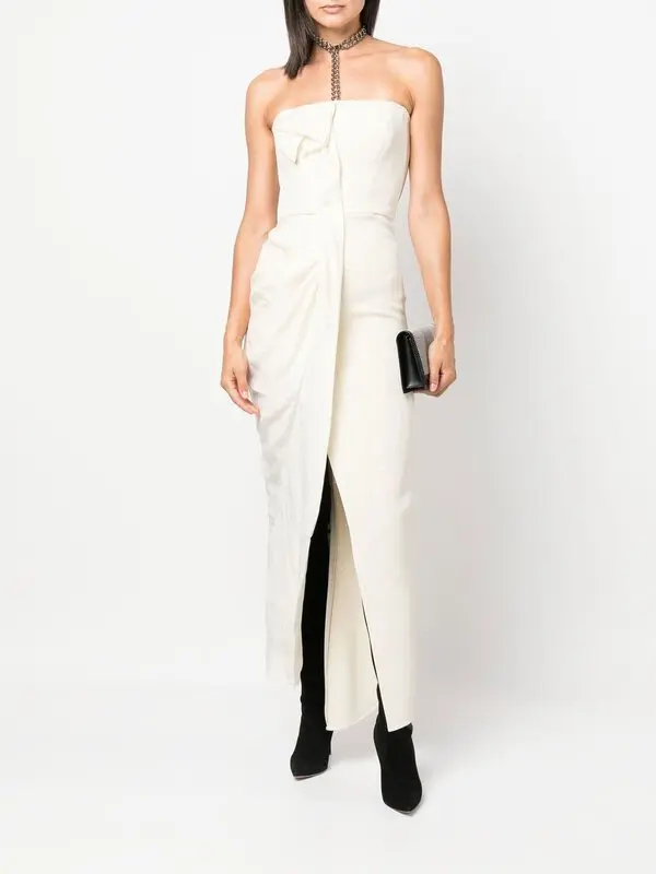 Maticevski Strapless Draped Floor-length Dress