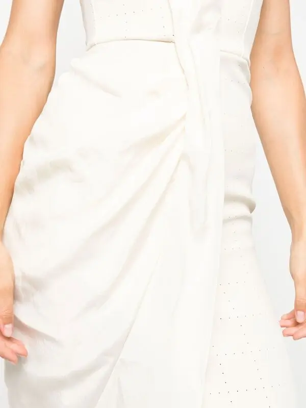 Maticevski Strapless Draped Floor-length Dress