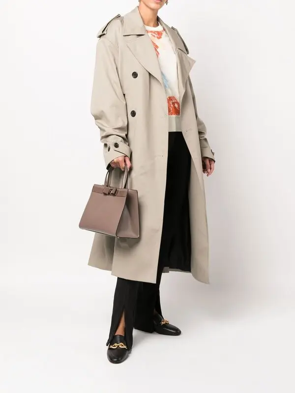 FERRAGAMO Vara Bow Detail Leather Tote Bag