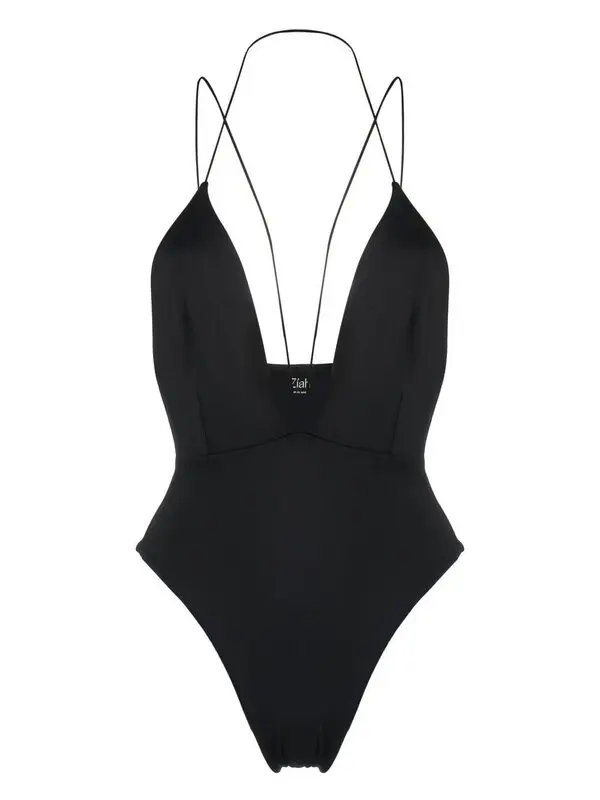 ST. AGNI X Ziah Jagger Deep-v Swimsuit - Black