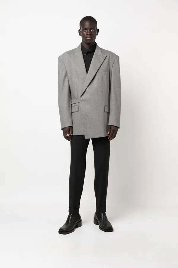 Balmain Mid-rise Straight-leg Trousers - Black