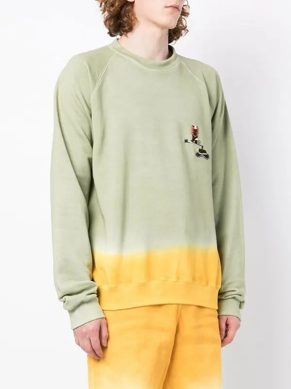 Nick Fouquet Embroidered Two-tone Sweatshirt