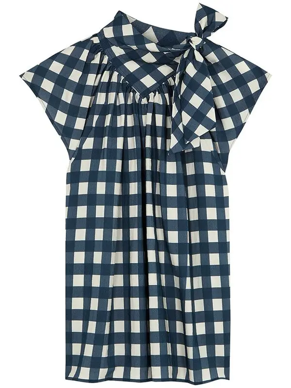 Victoria Beckham Gingham-print Top