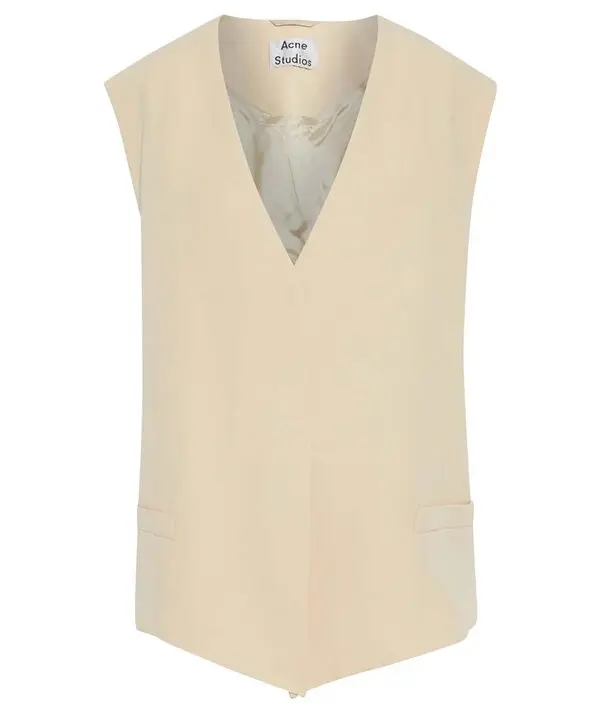 Acne Studios Oversized Zip-detailed Shantung Vest