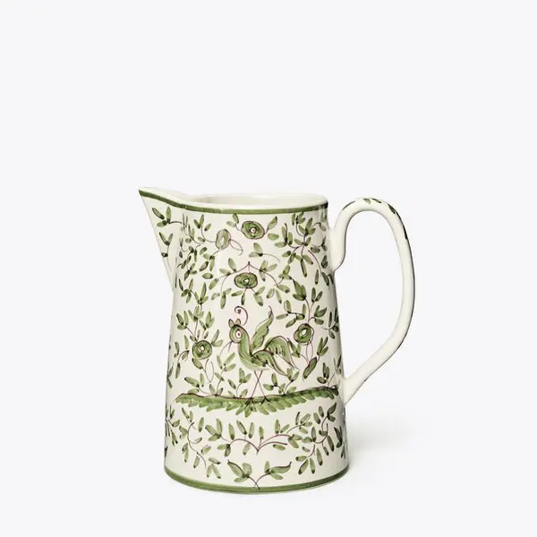 Tory Burch Oiseau Pitcher - White/green