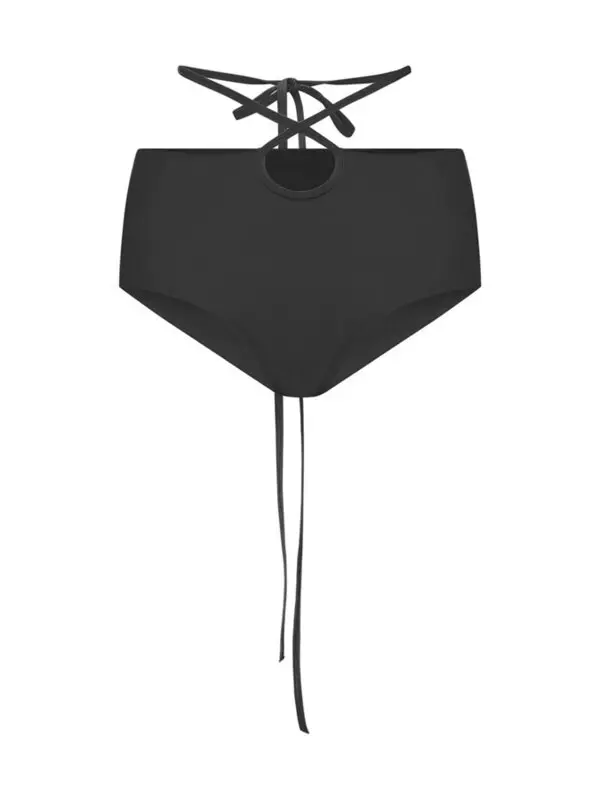 Christopher Esber Looped Tie-accented High-rise Bikini Bottoms