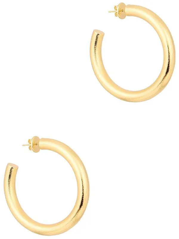 Anissa Kermiche Hoops Don’t Lie Gold-plated Hoop Earrings