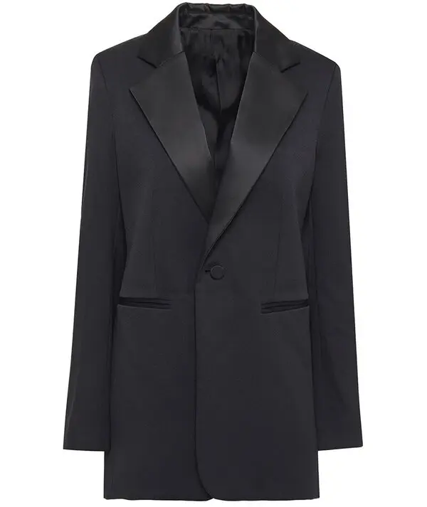 JOSEPH Stearn Satin-trimmed Cady Tuxedo Jacket