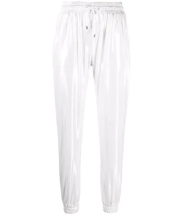 Pinko Laminated-effect Drawstring Joggers