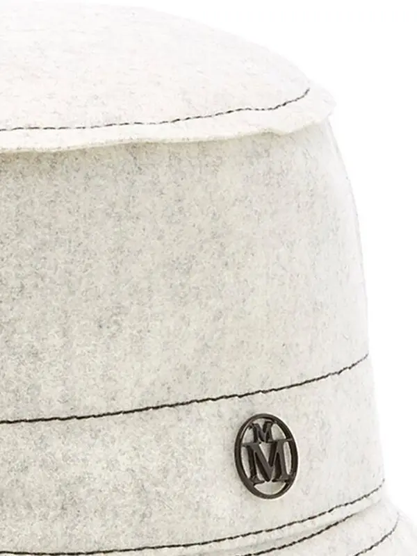 MAISON MICHEL Angele Thick Wool Bucket Hat
