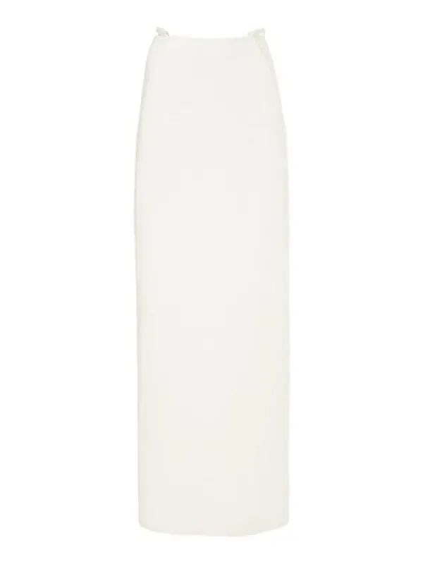 Jacquemus Novio Tie-detailed Linen Maxi Skirt