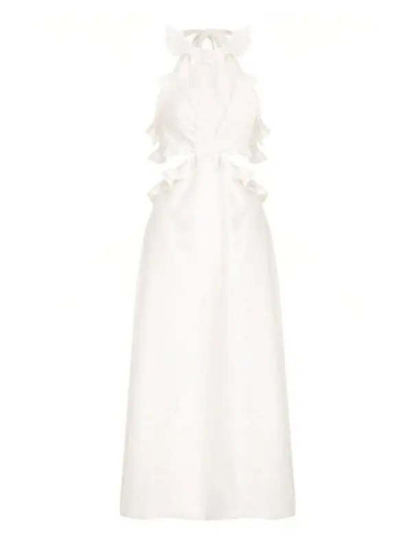 Zimmermann The Lovestruck Linen Midi Dress