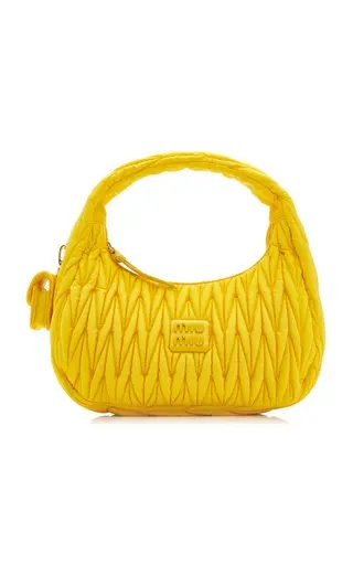 Miu Miu Matelassé Re-nylon Shoulder Bag