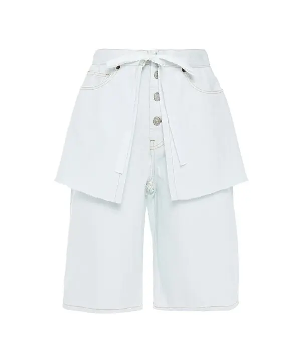 MAISON MARGIELA Layered Denim Shorts