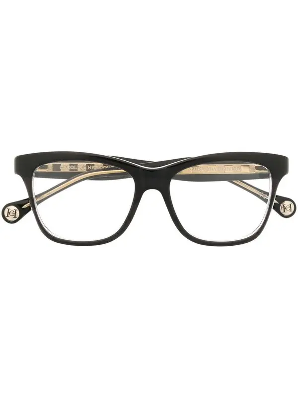 Carolina Herrera Square Frame Eyeglasses - Black