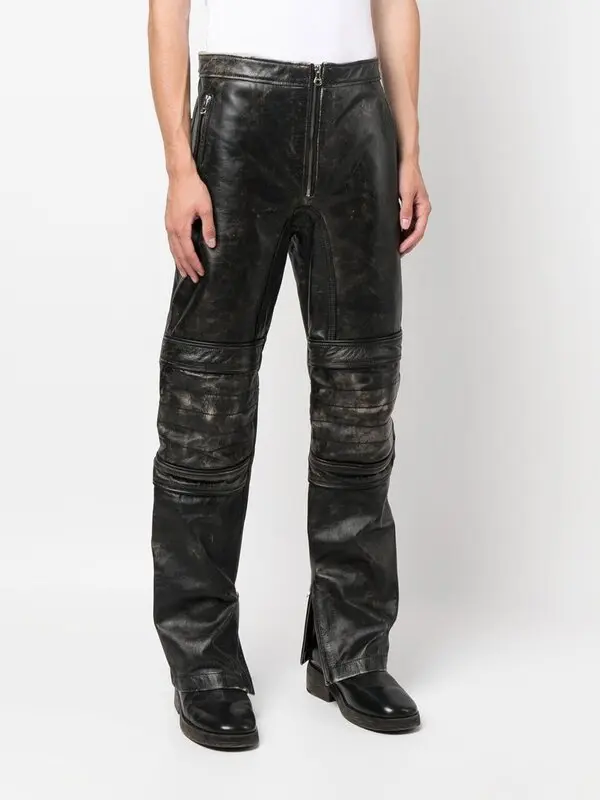 DIESEL® Slim-cut Leather Trousers