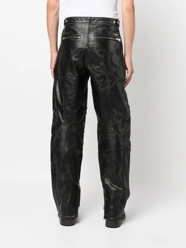 DIESEL® Slim-cut Leather Trousers
