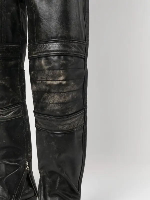 DIESEL® Slim-cut Leather Trousers