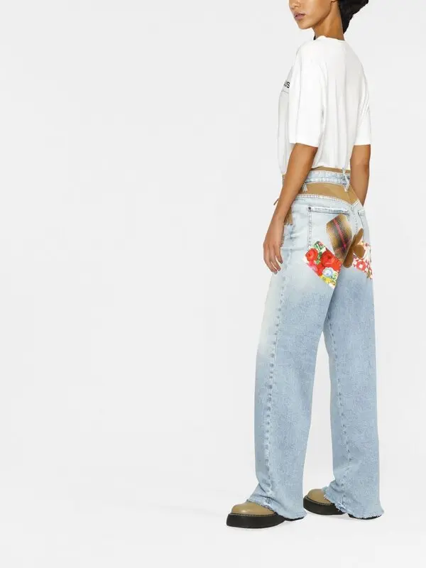 Dsquared2 Fringed-trim Bootcut Jeans