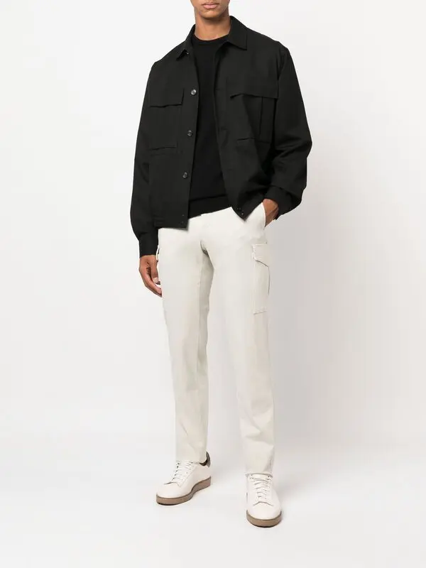 Zegna Crew Neck Cashmere Sweater - Black