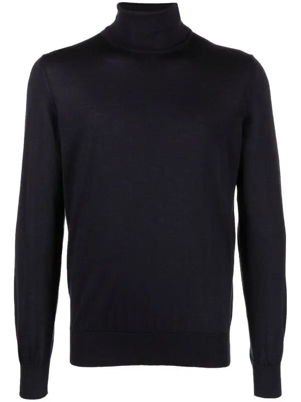 Zegna Roll-neck Jumper - Blue