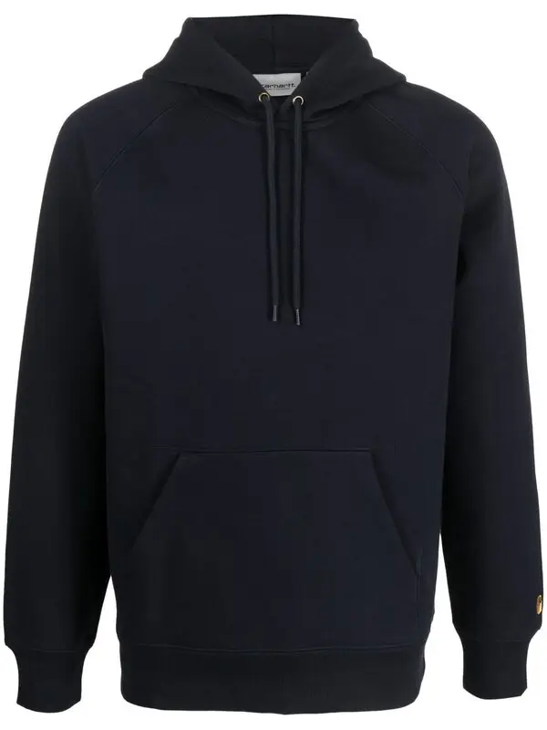 Carhartt Work In Progress Embroidered-logo Detail Hoodie - Blue