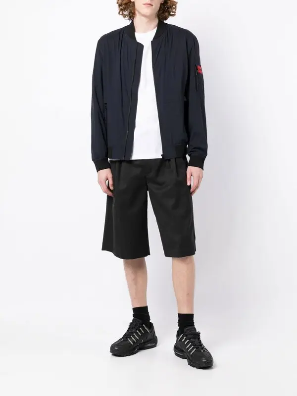 Hugo Logo-patch Zipped Bomber Jacket