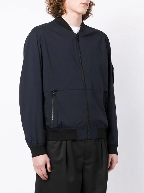 Hugo Logo-patch Zipped Bomber Jacket