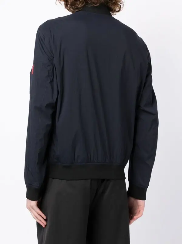 Hugo Logo-patch Zipped Bomber Jacket