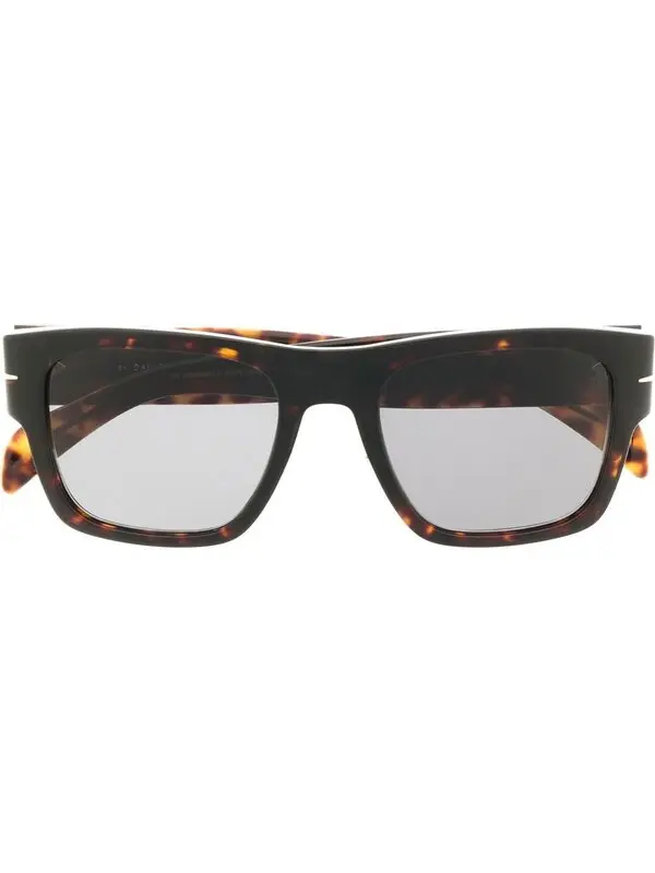 DB EYEWEAR BY DAVID BECKHAM Tortoiseshell Square-frame Sunglasses - Brown