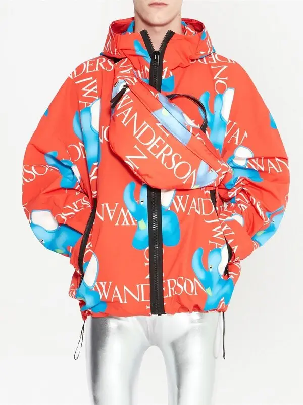 JW Anderson Logo-print Hooded Jacket - Red