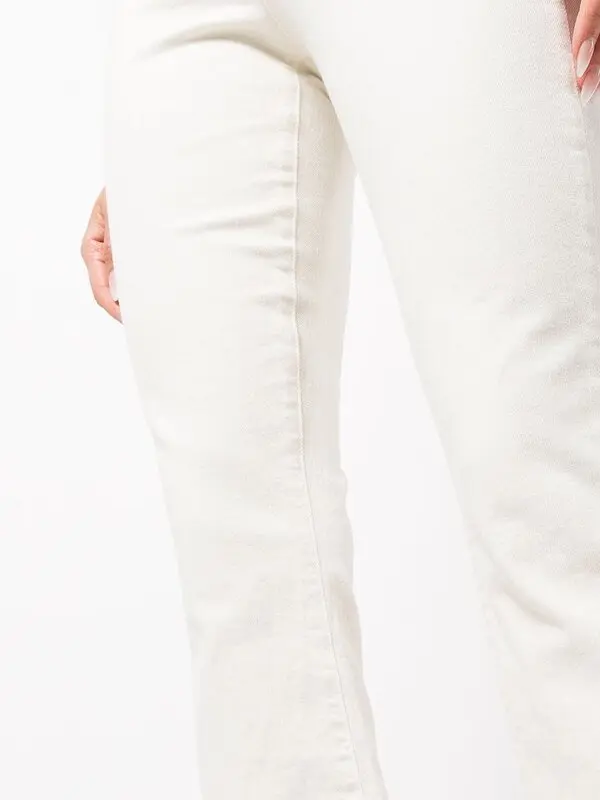 L'Agence Kendra Cropped Flared Jeans - Neutrals