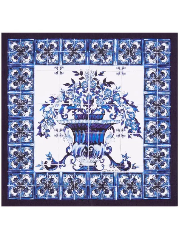 DOLCE & GABBANA CASA Linen Napkins - Blue